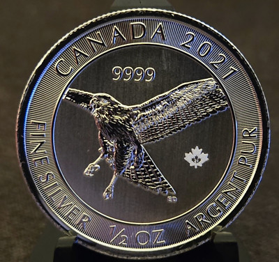 Better Date ~ 2021 Canada 2 Dollars ~ #2 x 1/2 Oz. Silver Red Tailed ...