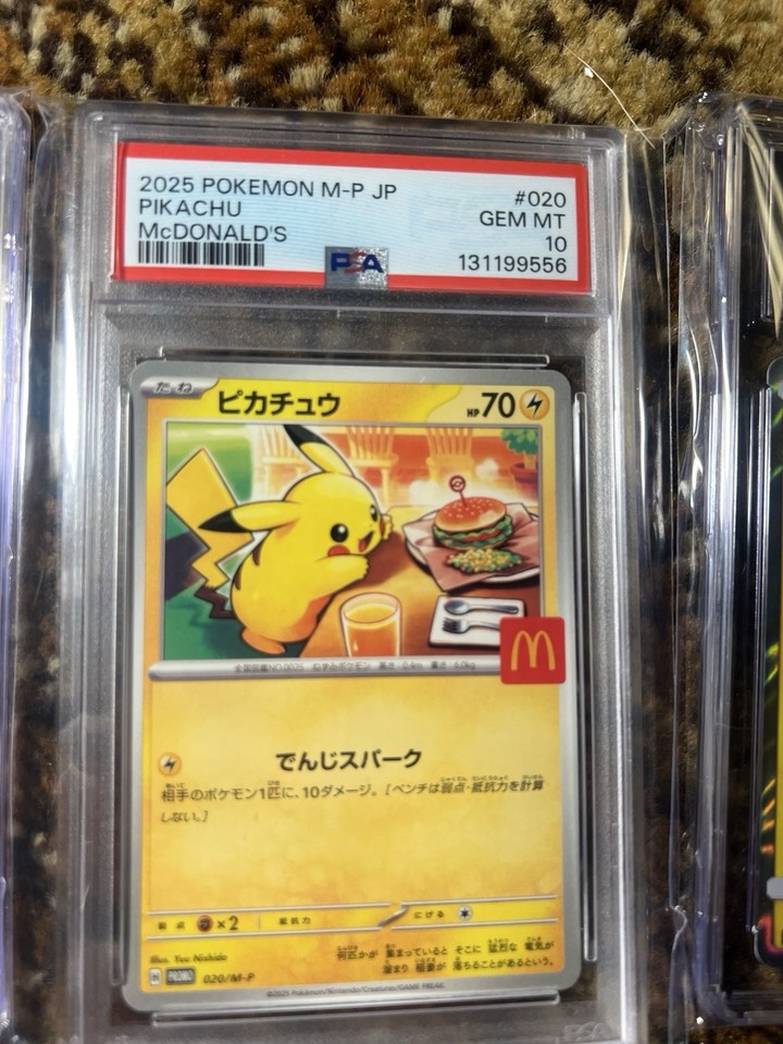 Pikachu Pokemon Card Graded Bundle PSA 10 CGC 10 w/ First Edition ...