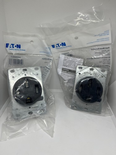 Eaton Wiring Device AH1258BK-F 50A Range Receptacle, Box of 2 - New ...