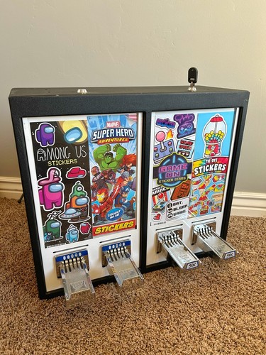 Tattoo Sticker Vending Machine-Four 50 Cent Mechs (Upgrd to $1.25) 720 ...