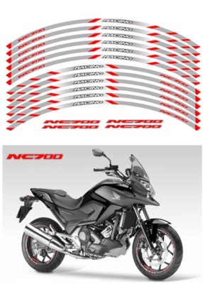 Motorcycle stripes Wheel Hub Rim Strip Sticker Decal for Honda NC700 ...