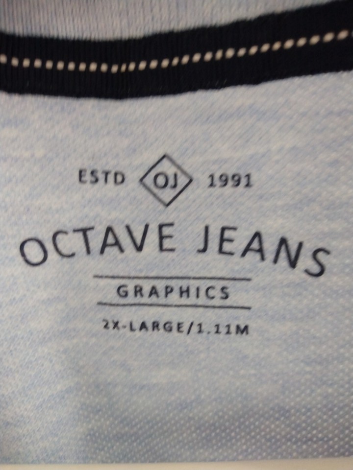 Octave Mettle Shirt Mens 2XL New organic cotton light Blue Modern ...