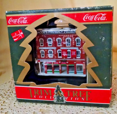 COKE ORNAMENT COCA COLA JACOB'S PHARMACY 1ST COKE SERVED TRIM A TREE ...