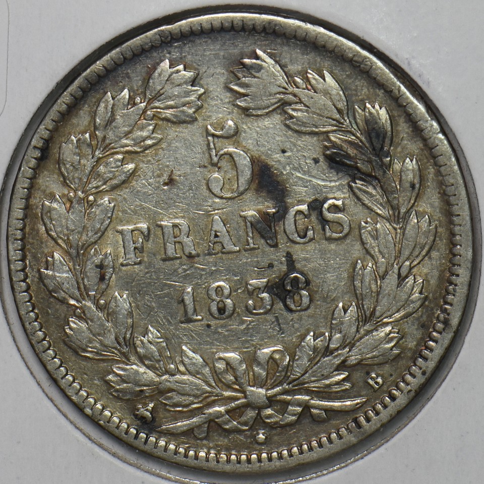 France 1838 BB 5 Francs 491059 combine shipping | eBay