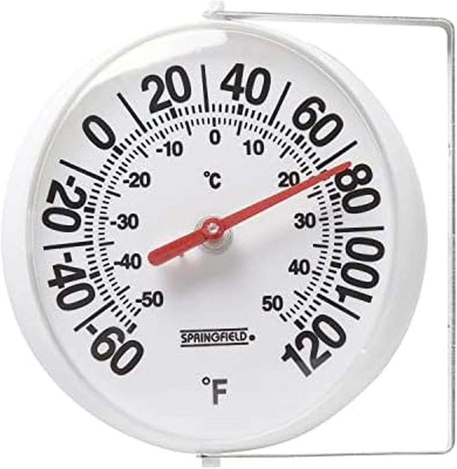 Big and Bold Thermometer with Mounting Bracket, Indoor Outdoor ...