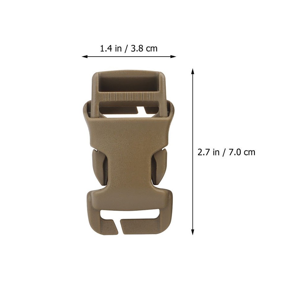 2 Pcs POM Plastic Buckles Side Release For Outdoor Backpack Straps ...