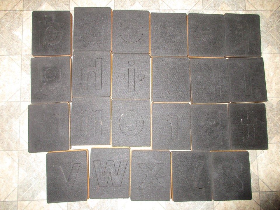 Ellison Blocks Complete 4" Alphabet Cutting Dies Upper Lower Case ...