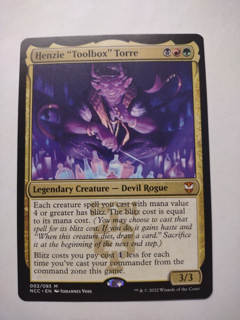 MTG Henzie "Toolbox" Torre Commander: Streets of New Capenna 002/093 ...