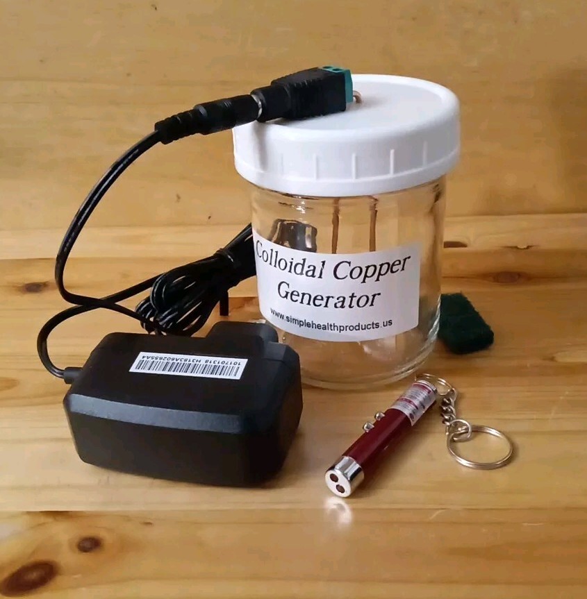 12ga. Colloidal Copper Generator 99.9% Pure Copper, 8oz jar | eBay