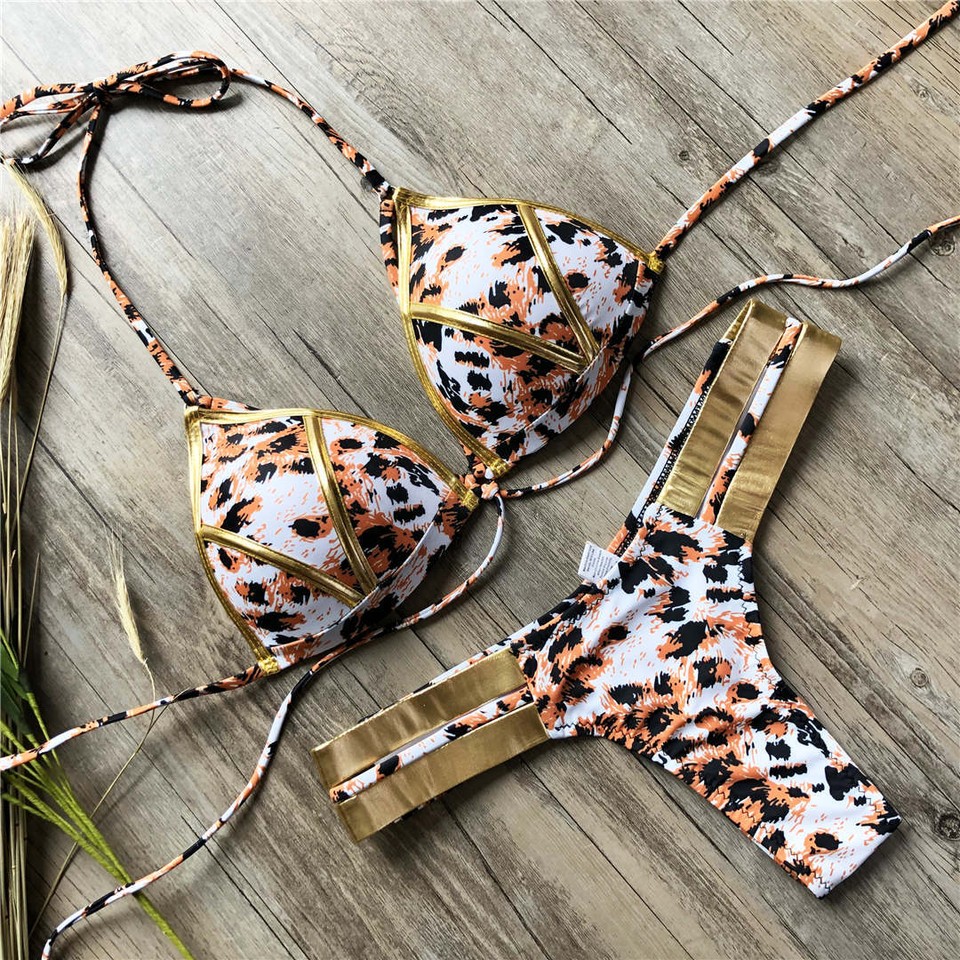 6 Colors S - XL Sexy Push Up Bikini Women Swimwear Bra Cup Bather ...