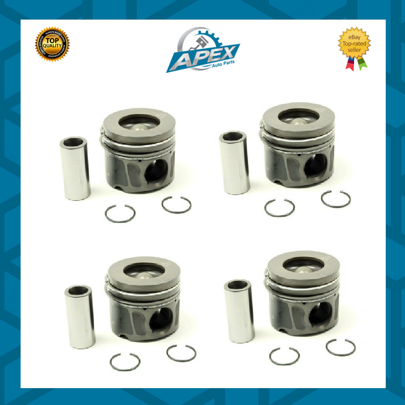 VOLVO 2.0 PISTON & RINGS SET FOR S60 S80 V60 V70 & XC60 ENGINE B4204T7 ...