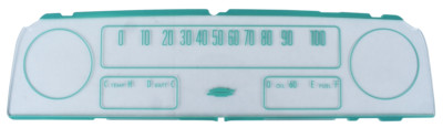 Instrument Panel Lens With Gauges 64-66 Chevy Pickup (Key Parts # 0848 ...
