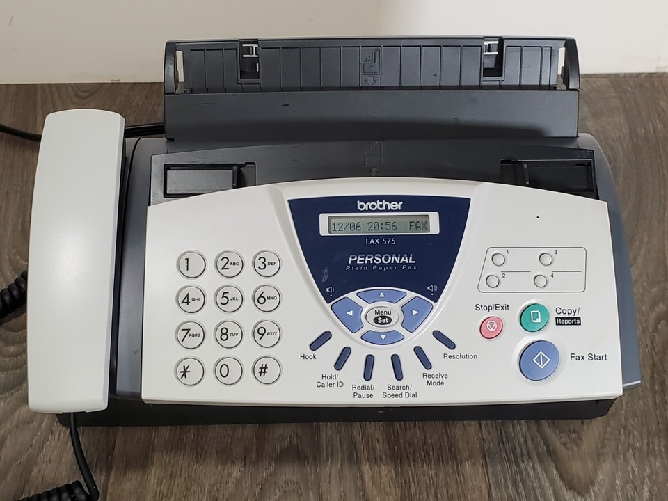 Brother FAX-575 Personal Fax with Phone and Copier - Powers On ...