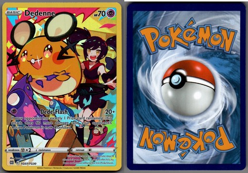 2022 Pokemon, Brilliant Stars Trainer Gallery, #TG07/TG30 Dedenne, Holo ...