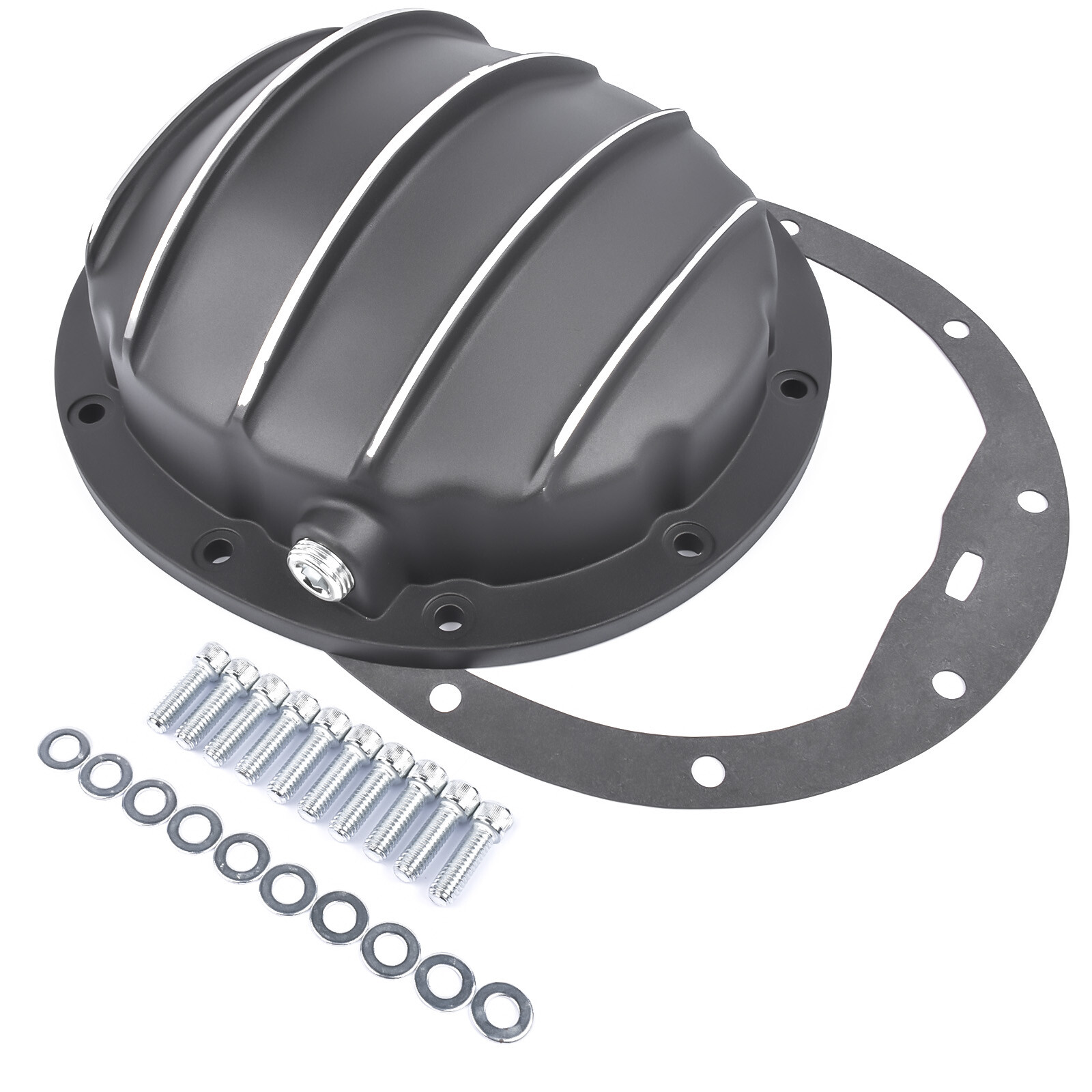 Aluminum Black GM Differential Cover Fit 8.5" & 8.6" Ring Gear DIff 10 ...