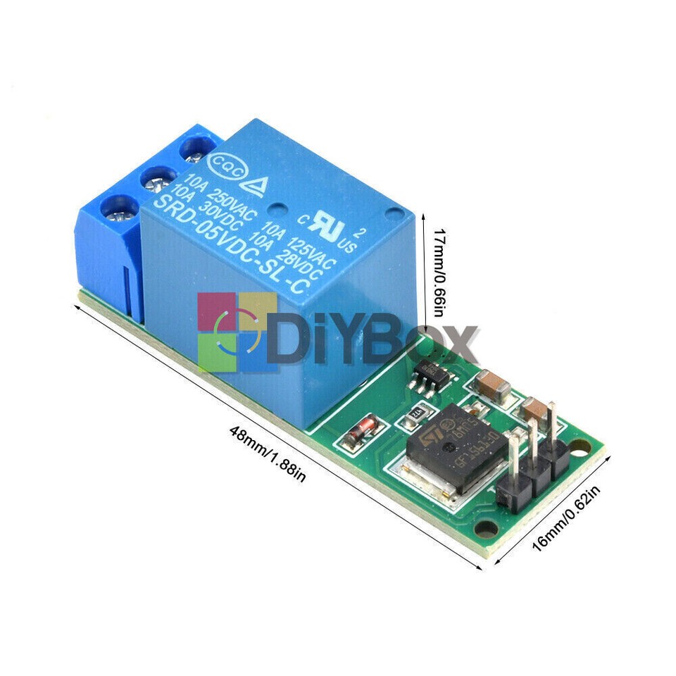 6-24V Flip Flop Latch Relay Bistable Selflocking Low Pulse Trigger ...