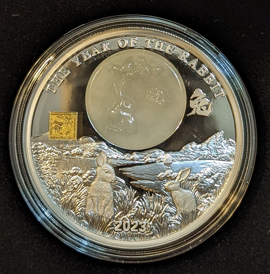 2023 Burundi, By The RMC Year of the Rabbit 2 oz Silver Proof w ...