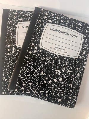 Composition Book, 7-1/2" x 9-3/4", 100 Sheets-Wide Ruled School Office ...