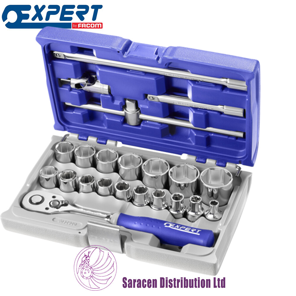 EXPERT BY FACOM 1/2" SOCKET AND ACCESSORY SET - METRIC - 22 PIECES - E032900 | eBay