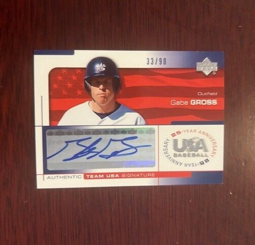 2004 UD Team USA Baseball GABE GROSS Certified Autographed Card | eBay.de