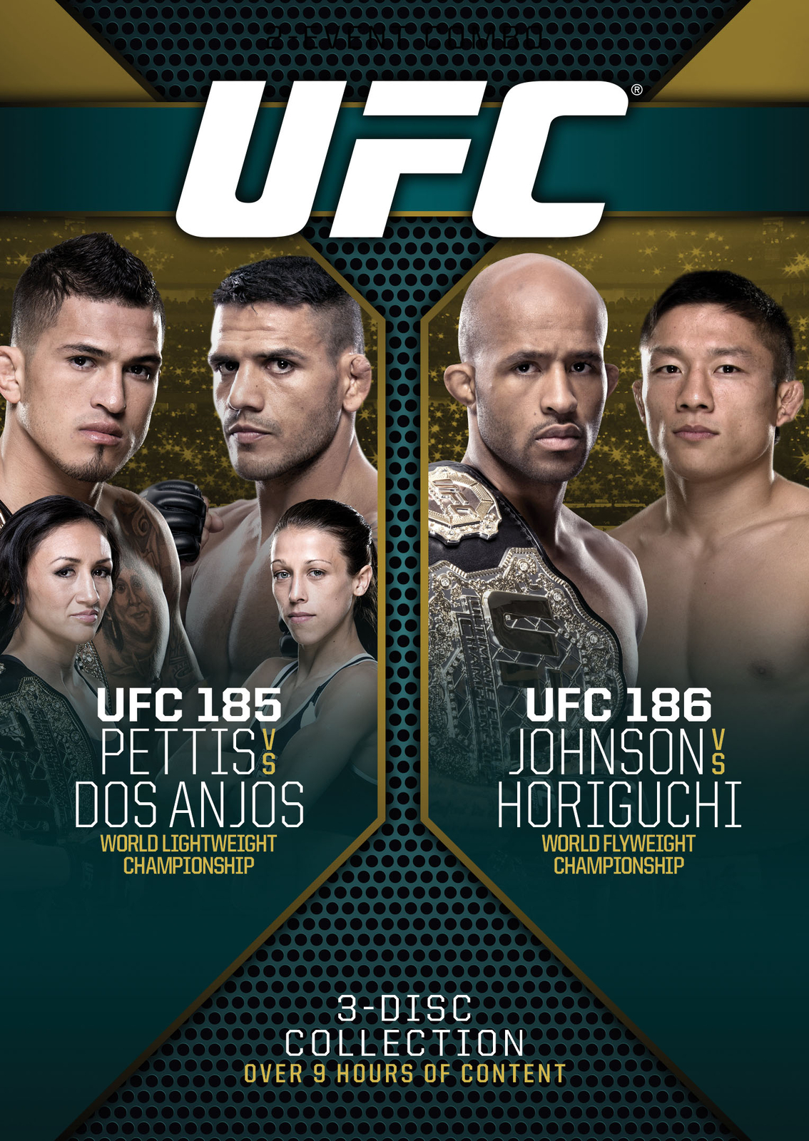 UFC 185: Pettis vs. Dos Anjos/UFC 186: Johnson vs. Horiguchi (DVD, 2015 ...