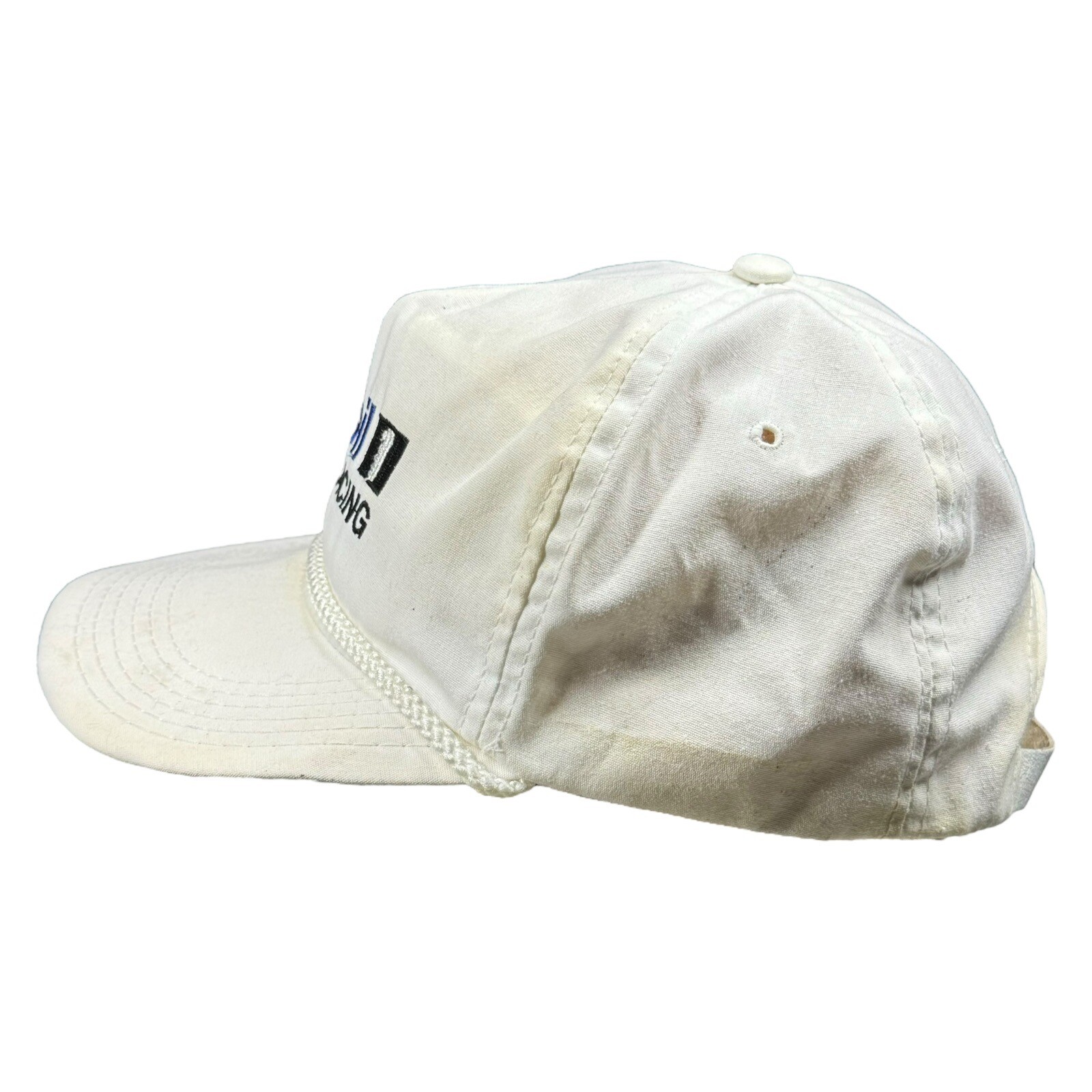 🇺🇸 Vintage Mobil 1 Racing Hat White Strapback Cap M… - Gem