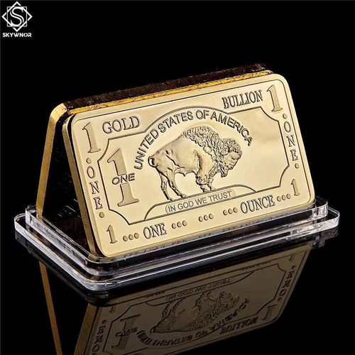 A New 1 Oz Iron Gold Mix Buffalo Bullion Bar Fine Bars Collection for ...