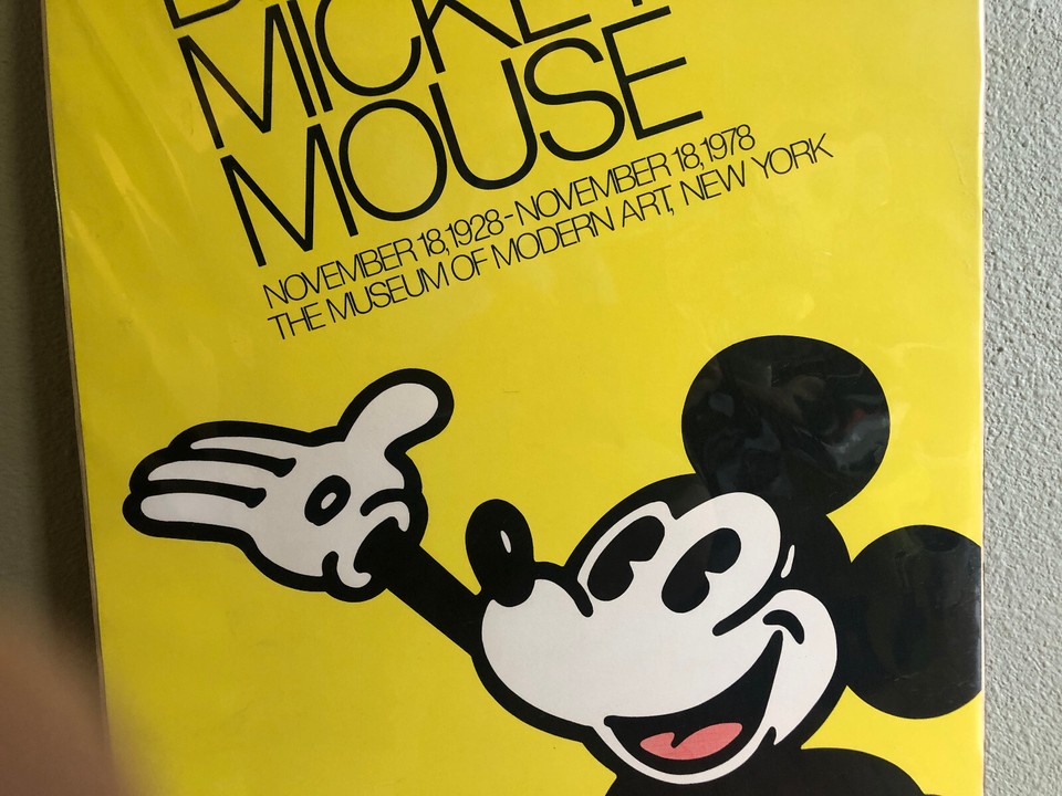 1978 Mickey Mouse 50th Happy Birthday Art Poster New York NYC MOMA ...