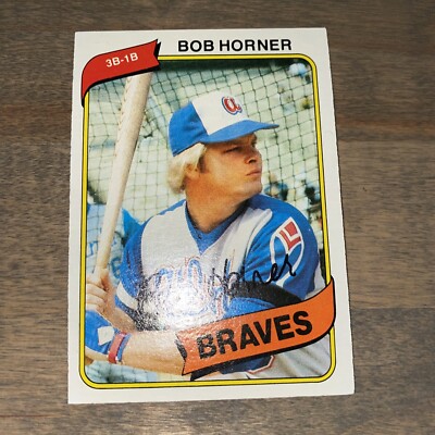 Bob Horner 1980 Atlanta BRAVES Topps #108 Baseball Trading Card A10 | eBay