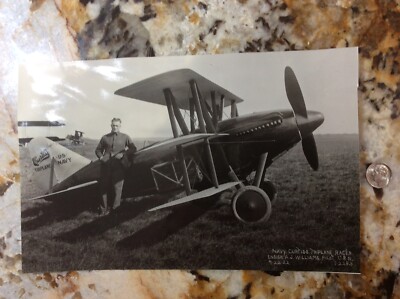 1922 USN Navy Curtiss Racer Airplane Aircraft Triplane Pilot Williams ...