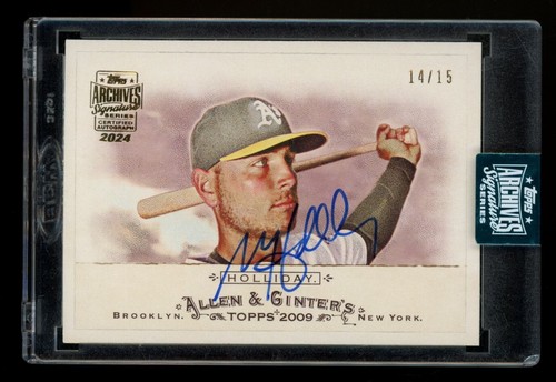 2024 Topps Archives Matt Holliday #60 Autograph Auto 14/15 Encased CB91 ...
