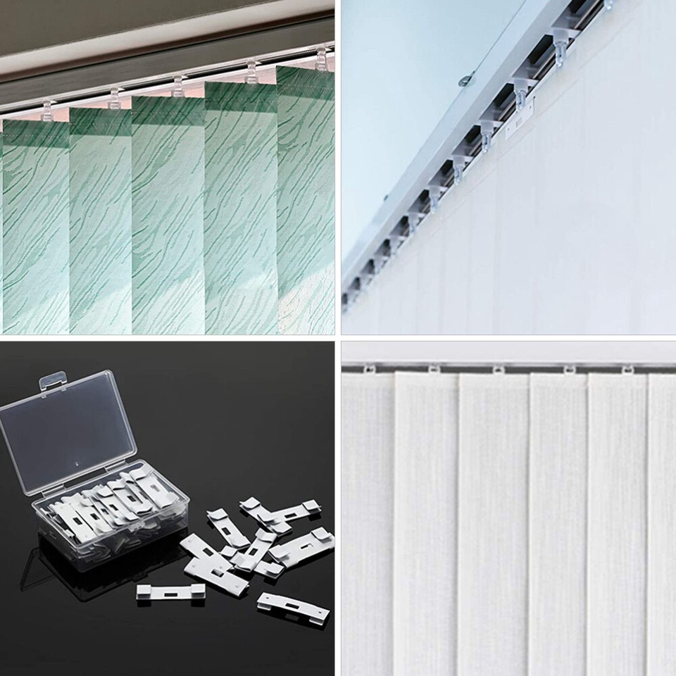 12 Pcs Louver Repair Blades Vane Carrier Clip for Vertical Blinds | eBay
