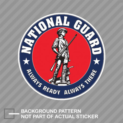 National Guard Seal Sticker Decal Vinyl always ready always there | eBay
