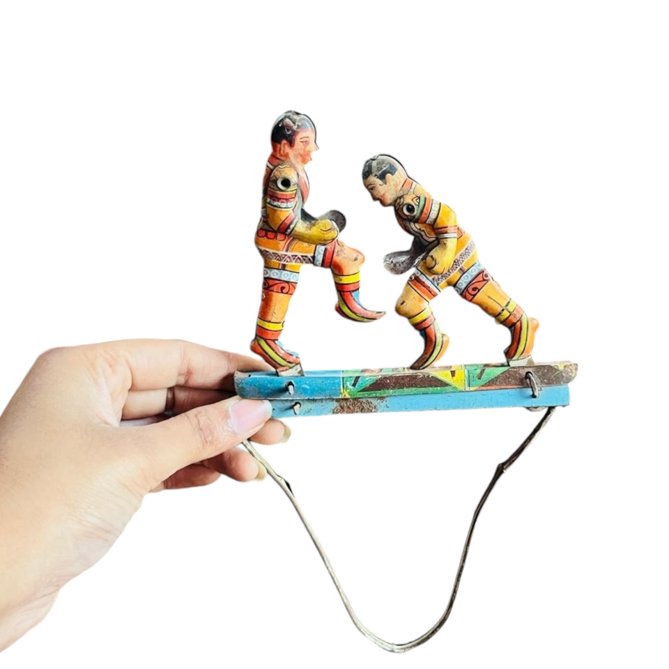 Original Vintage Old Antique Wind Up 2 Men Tin Toy Rare Collectible ...