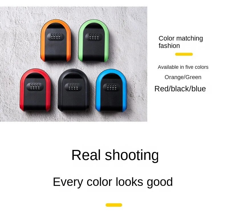 Password Lock Key Storage Password Box, Fully Plastic Password Key Box ...