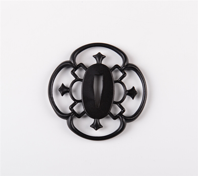 All kinds of Iron Tsuba Black Hand Guard Plate for katana wakizashi ...