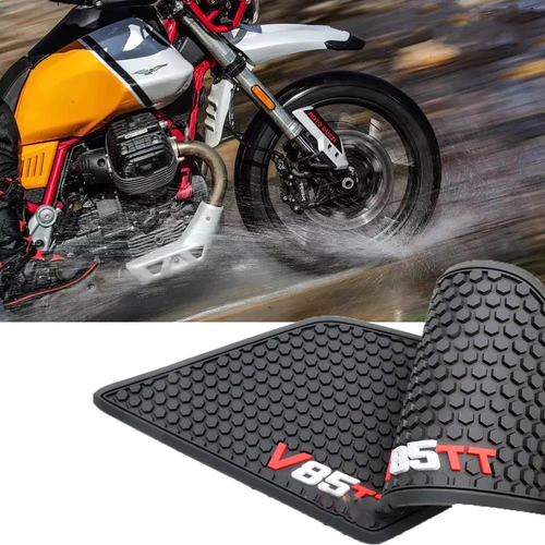 Non-Slip Side Fuel Tank Stickers Pad Rubber Sticker For Guzzi V85TT V85 ...
