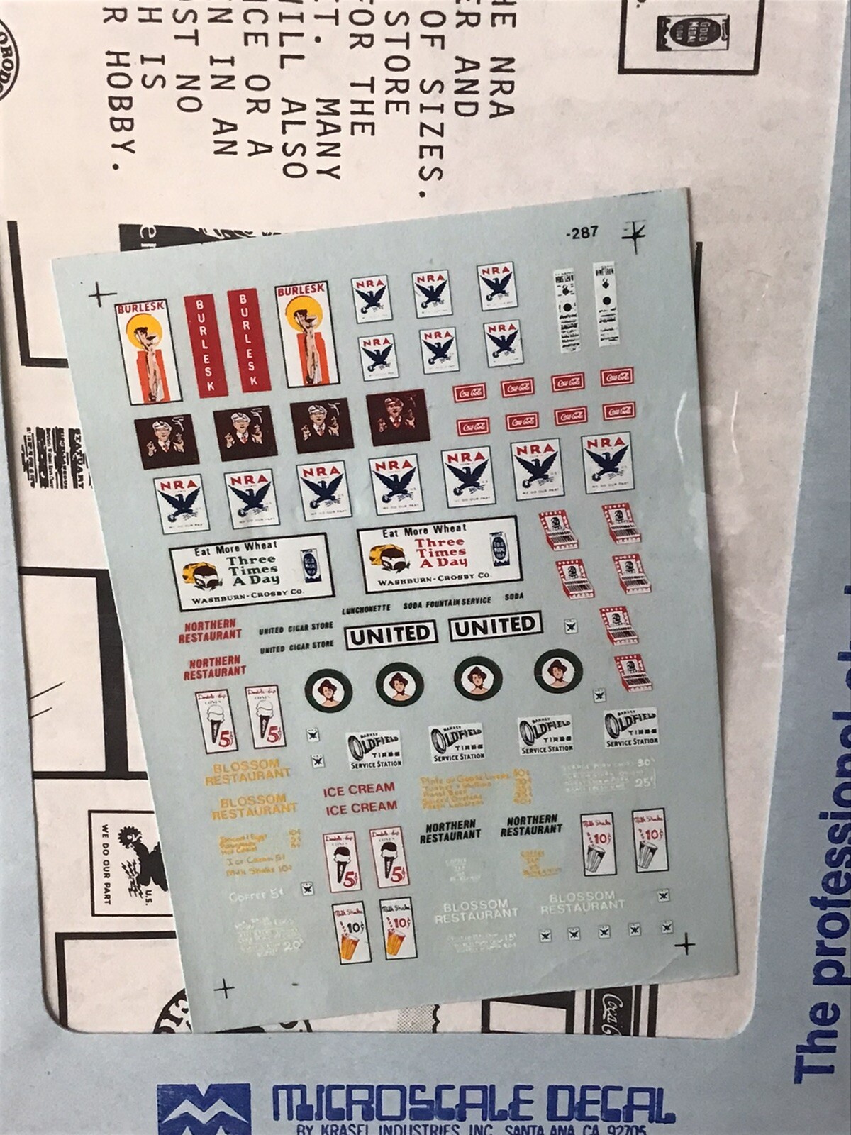 Microscale Decals N Scale 60-287: 1930’s Era Posters NRA,Service ...