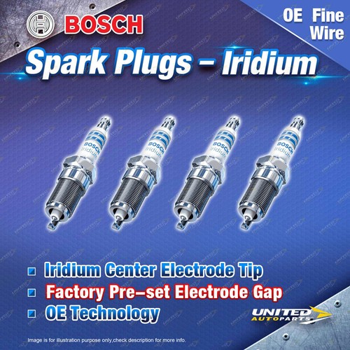 4 x Bosch Iridium Spark Plugs for Citroen C4 Aircross Picasso B78 DS3 ...