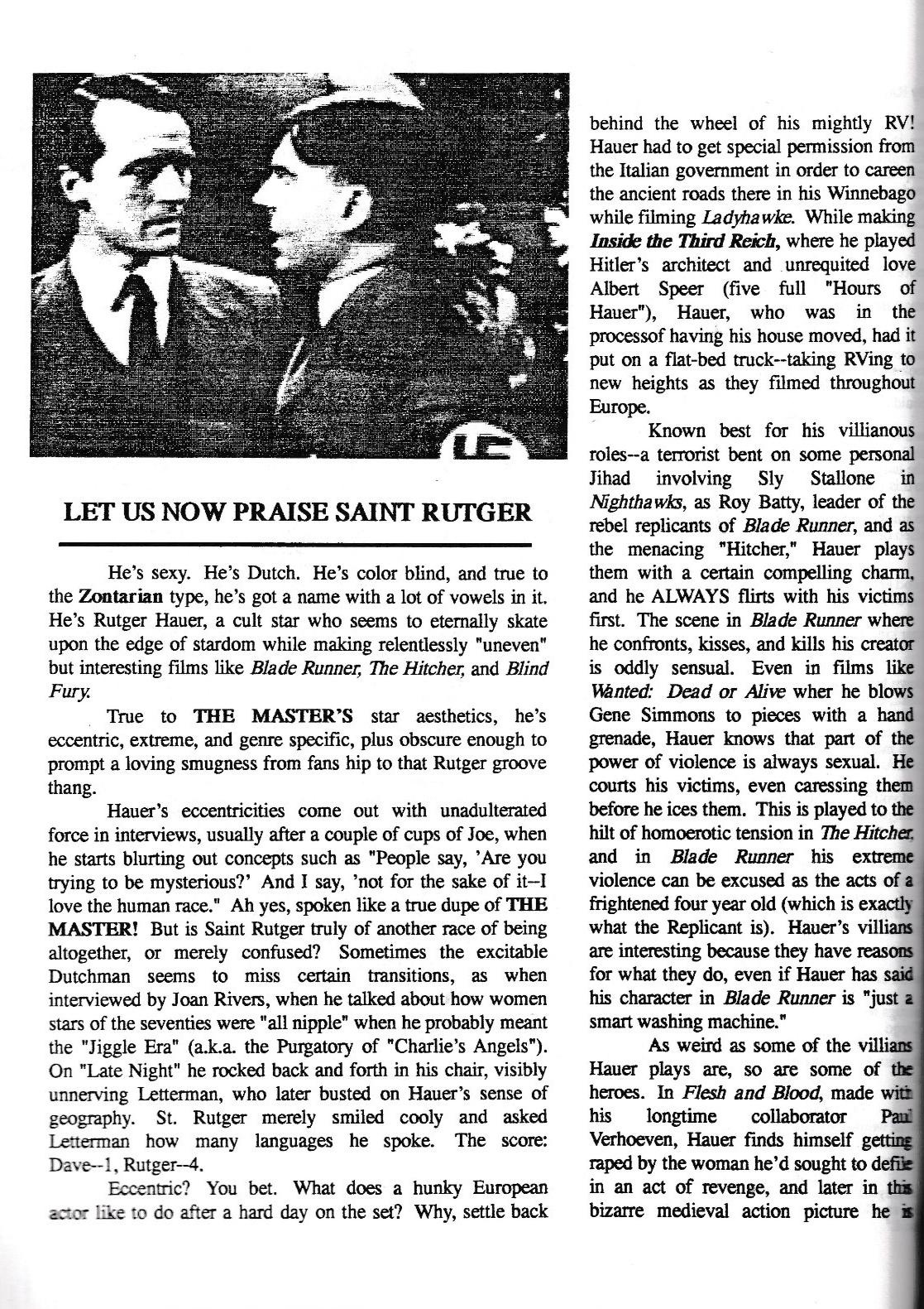 EJECTOPOD #4 - 1992 sci-fi film fanzine sequel to ZONTAR THE MAGAZINE ...