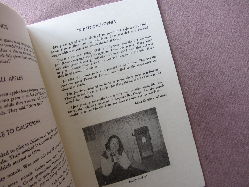 Orig 1979 A Slib of Lorey Book BOONTLING Boonville CA History Language ...