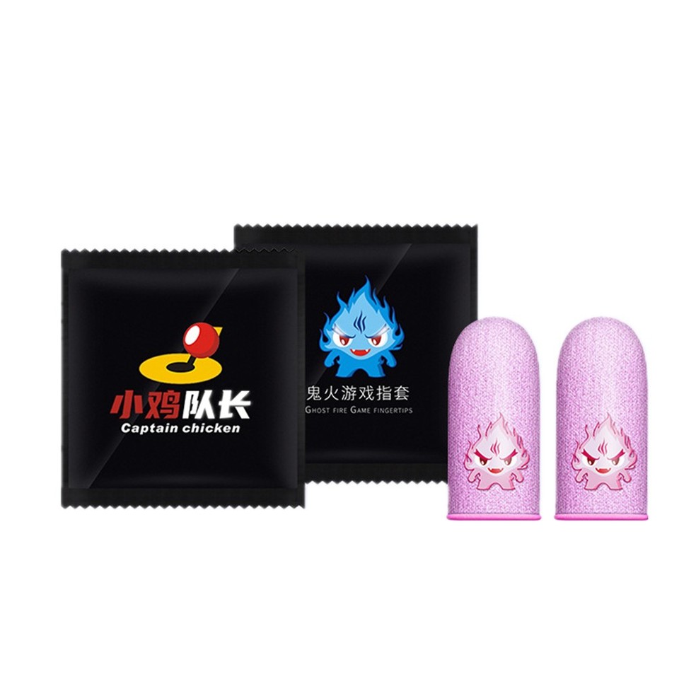 2pcs Mobile Finger Sleeve Sweatproof Screen Controller Touch Gloves for ...