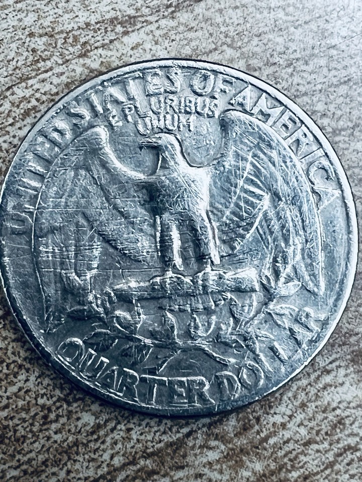 Washigton Quarter 1965 Mint Error No Mint Mark Filled A Circulated Rare ...