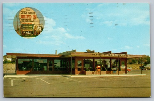 Erie PA~Chuck Wagon Drive-in Restaurant~c1957 Pennsylvania Advertising ...