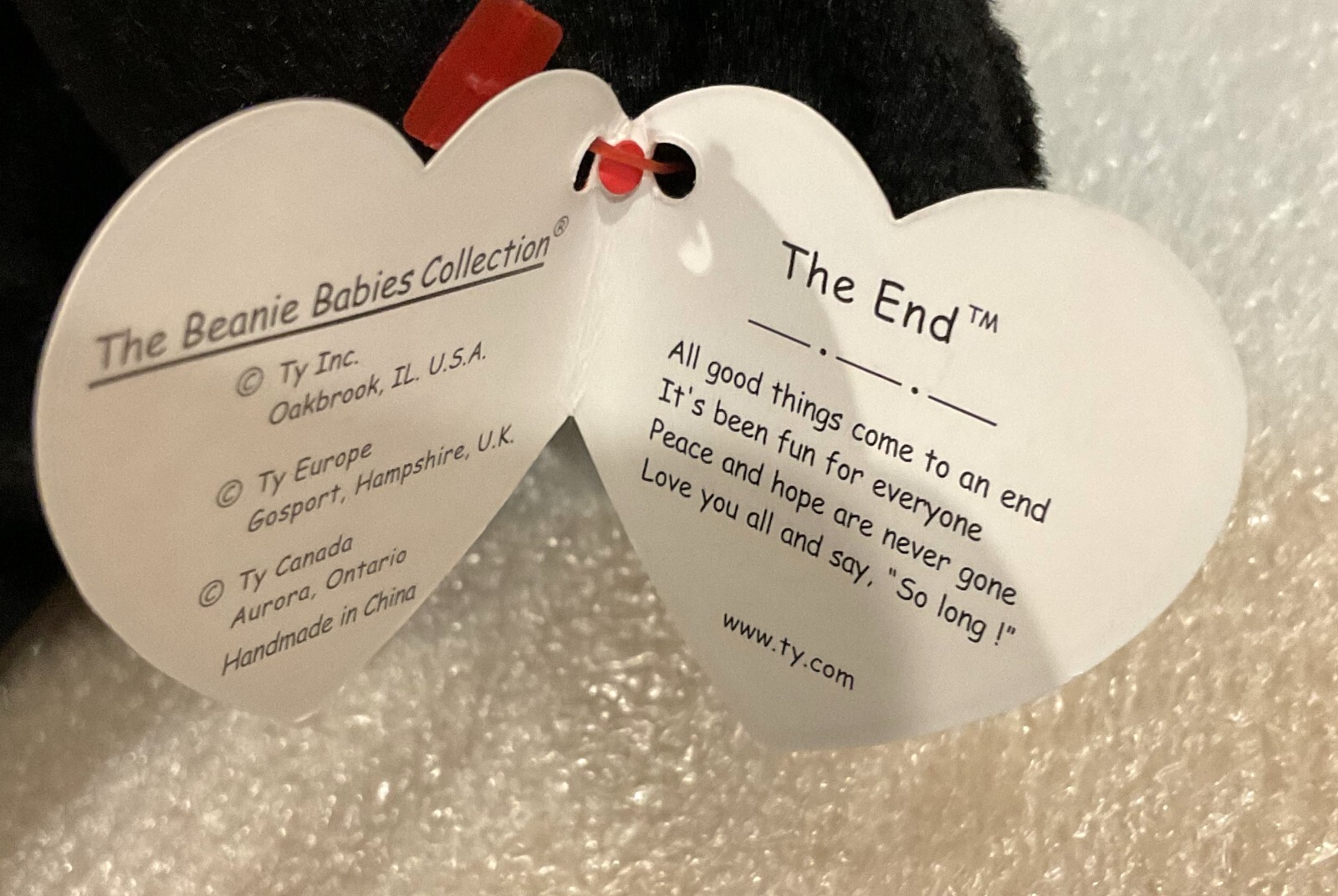 Ty Beanie Babies - "The End", Possibly Collector Status | eBay