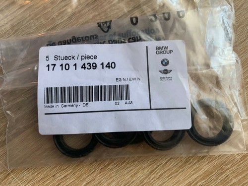 5 X BMW Gearbox Coolant Heat Exchanger Seal X-Ring Gasket 17101439140 ...