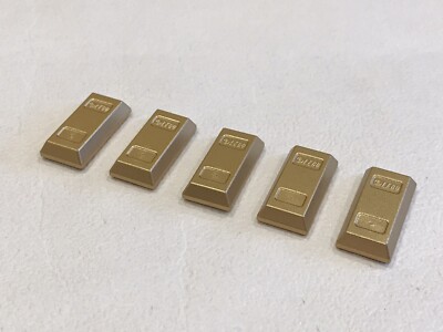 5 x Lego Ingot / Bar - Gold Metallic - P/N 99563 NEW (A016) | eBay UK