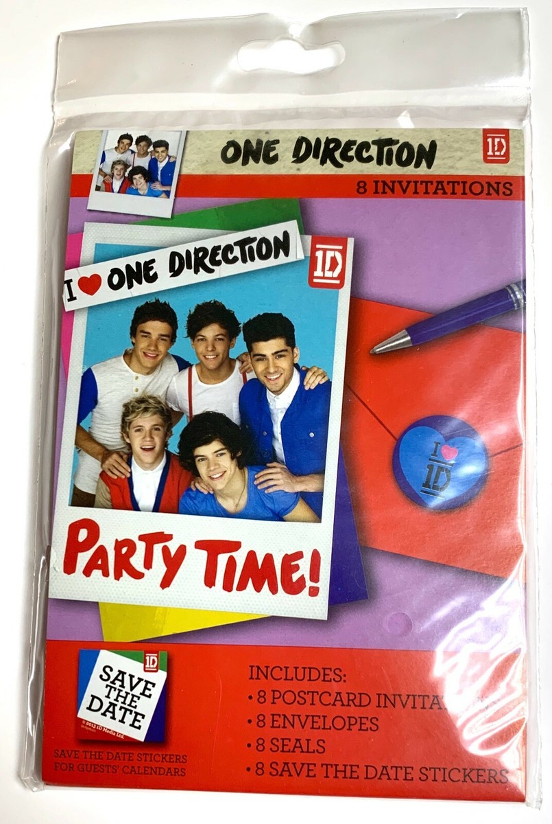 One Direction Birthday Invites
