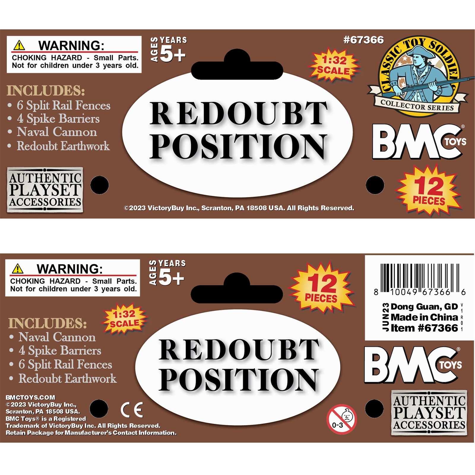 BMC CTS Marx Repro Redoubt Civil War Classic Toy Soldiers Plastic Army ...