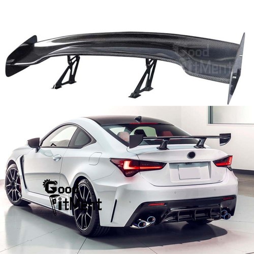 For Lexus RC RCF Carbon Fiber Rear Spoiler GTStyle Adjustable Trunk ...